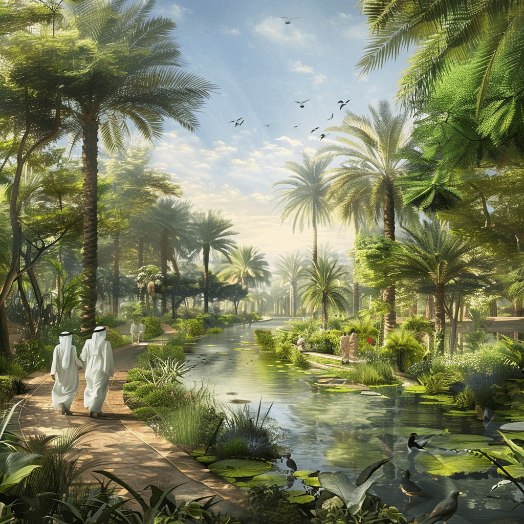 Envisioning a green oasis: the AI-generated images of UAE’s urban land